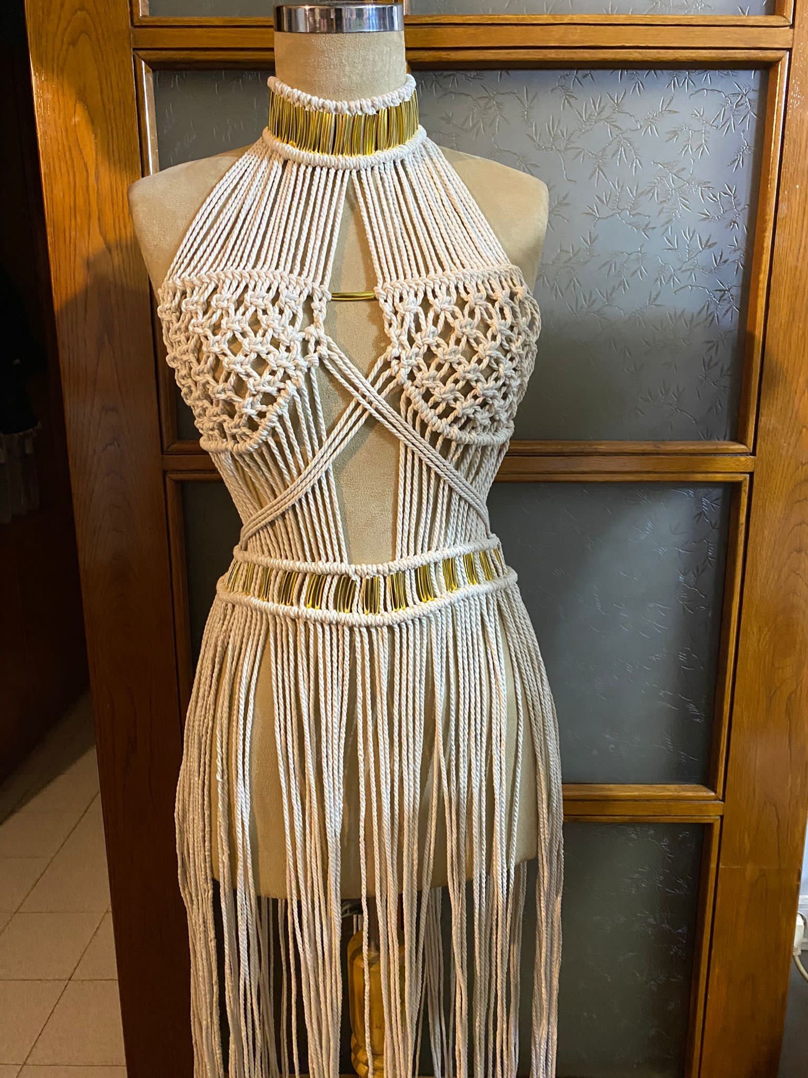 Boho Macrame Dresshandmade Festival Clothingelegant Cocktail - Etsy