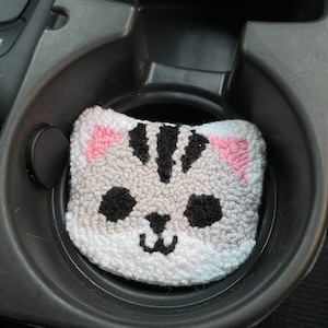 Set of 2 Car Coasters,cute Animal Car Accessories,customisable Car ...