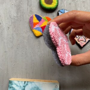 Custom Made Corner Bookmark, Punch Needle Avocado Corner Bookmark ...