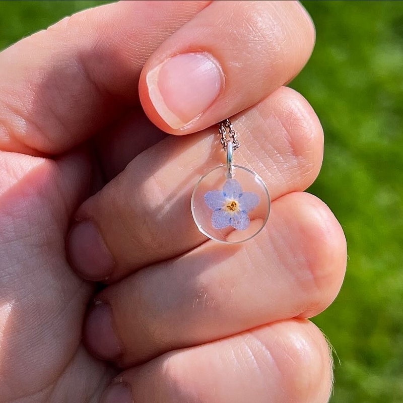 Forget Me Not Charm - Etsy