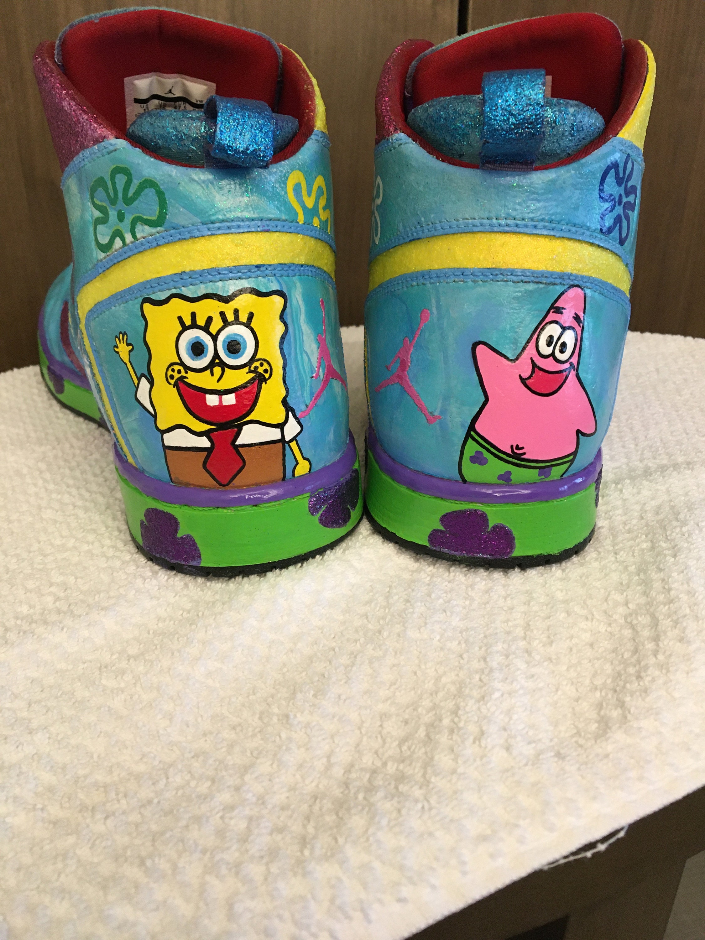 Spongebob High Tops - Etsy
