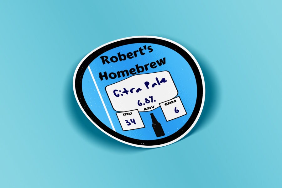 Personalized Homebrew Beer Labels, Waterproof 3 Custom Circle Stickers ...