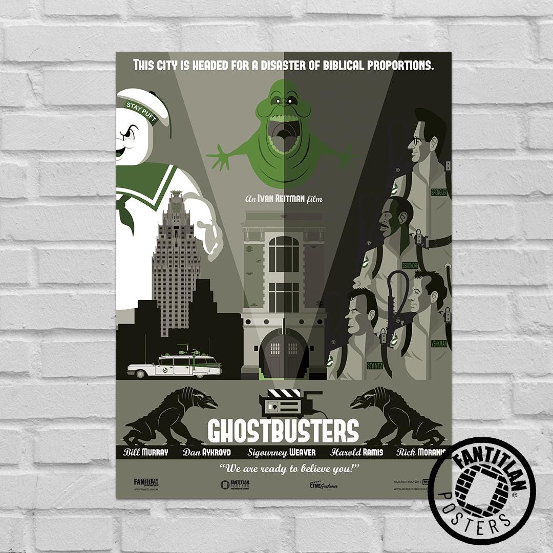 Ghostbusters Commemorative Poster - Etsy