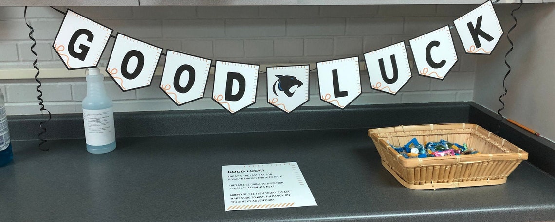 Good Luck Banner-download and Print - Etsy