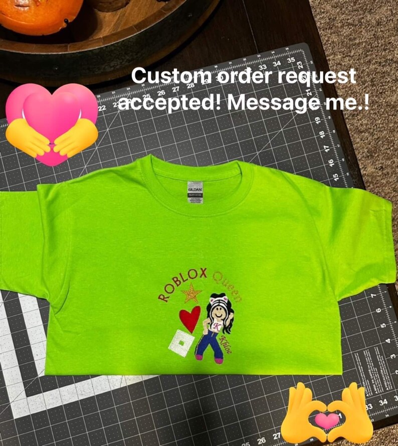 Roblox Peace Love Roblox Tee Shirt Girl T Embroidered T Shirt Shirt High Quality Unique