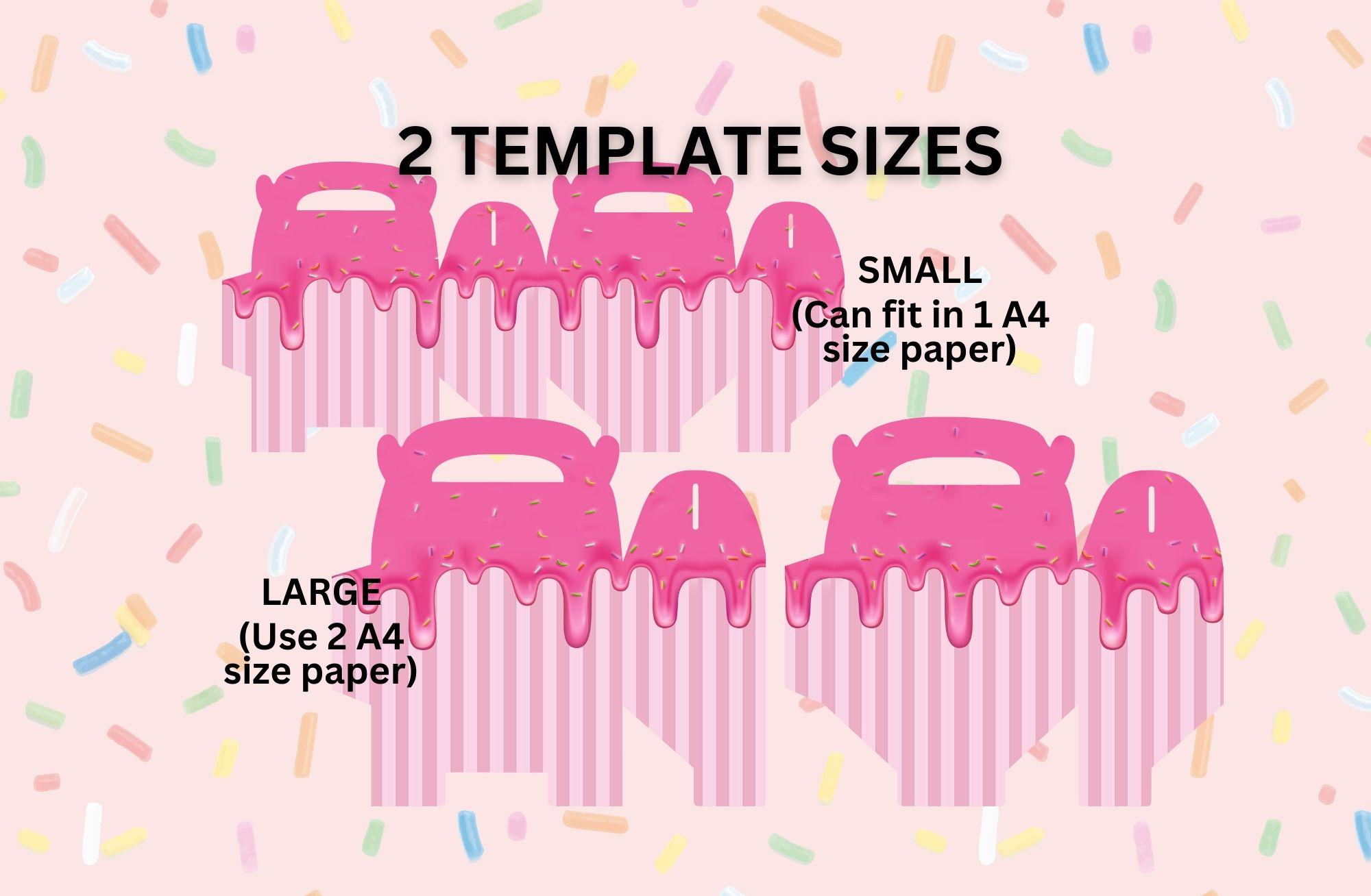 3D Candyland Theme Gable Box Template, Party Favor Box - Etsy