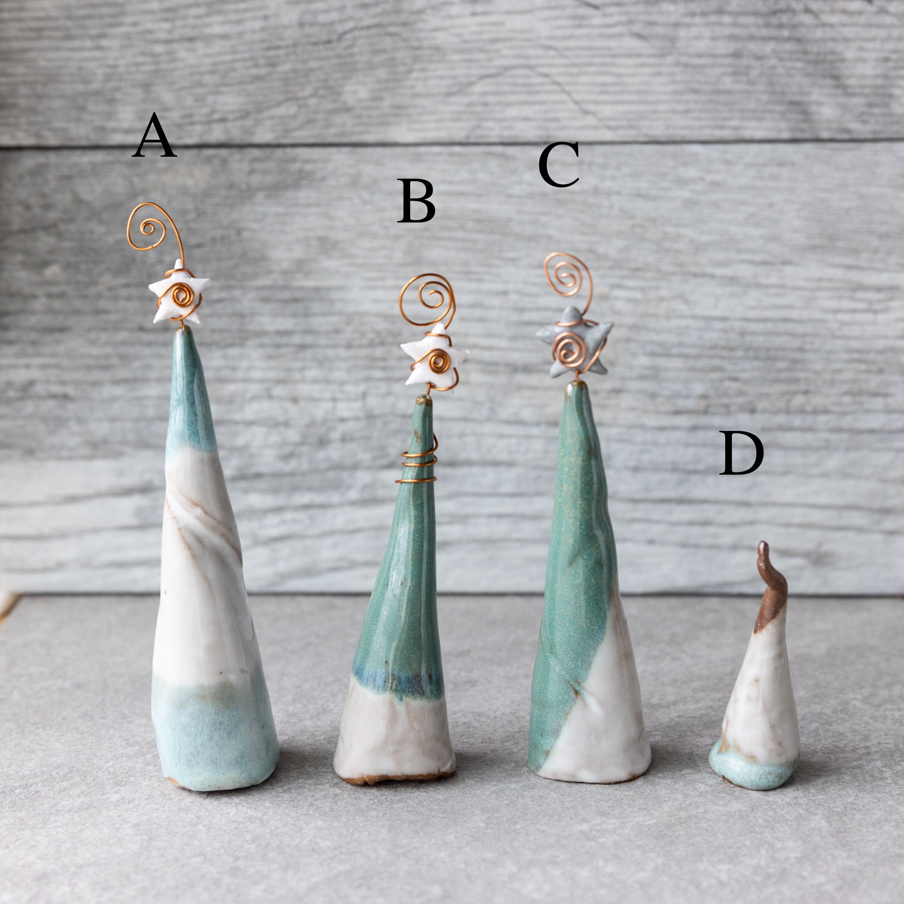 Pottery Christmas Trees // Handmade Rustic Ceramic Trees - Etsy