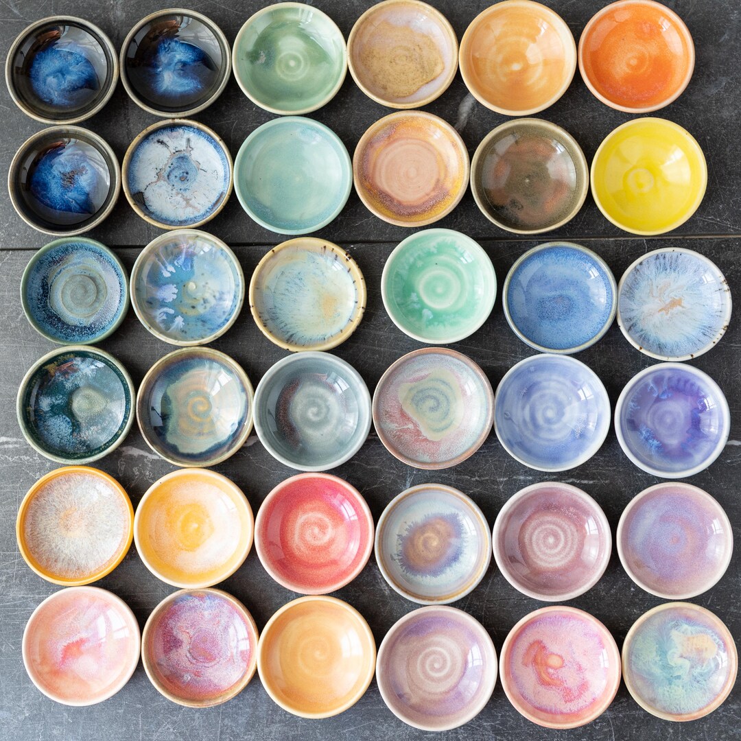 Ring Dish // Extra Small Condiment Bowls // Handmade Tiny Bowls - Etsy