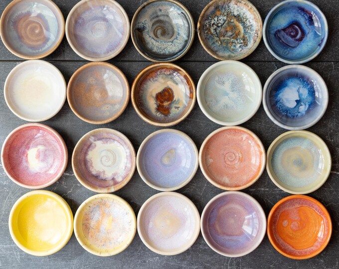 Ring Dish // Extra Small Condiment Bowls // Handmade Tiny Bowls - Etsy