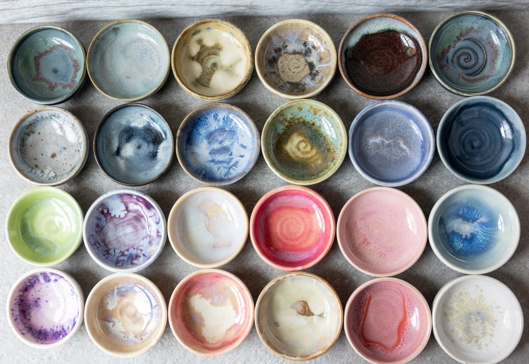 Ring Dish // Extra Small Condiment Bowls // Handmade Tiny Bowls - Etsy