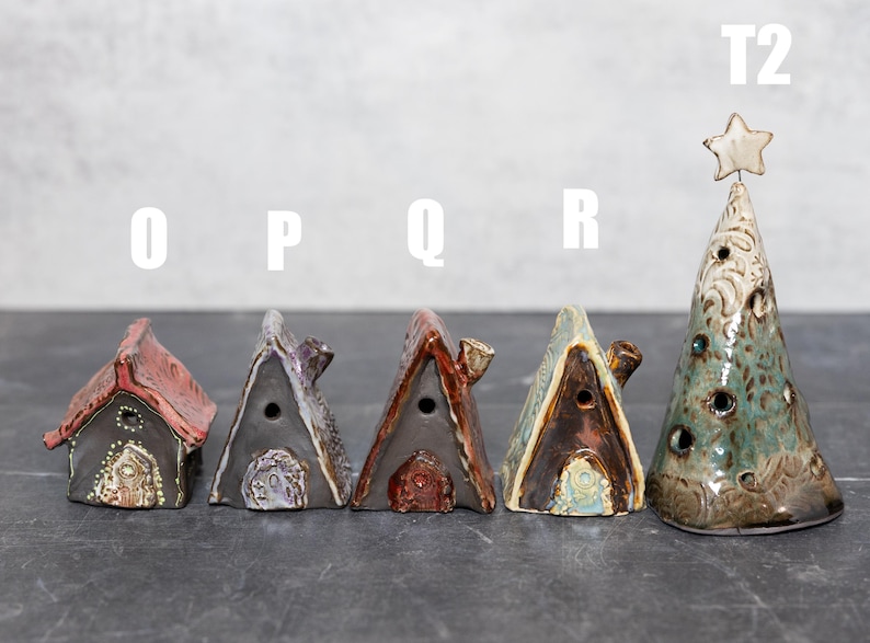 Alpine Pottery Cottages // Christmas Village Houses // Ceramic Holiday ...