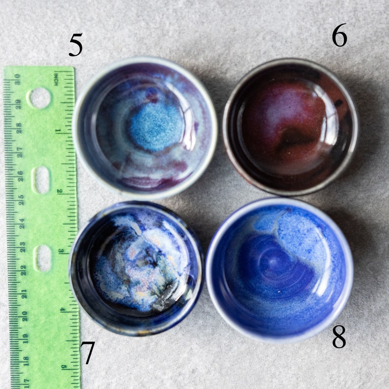 Ring Dish // Extra Small Condiment Bowls // Handmade Tiny - Etsy