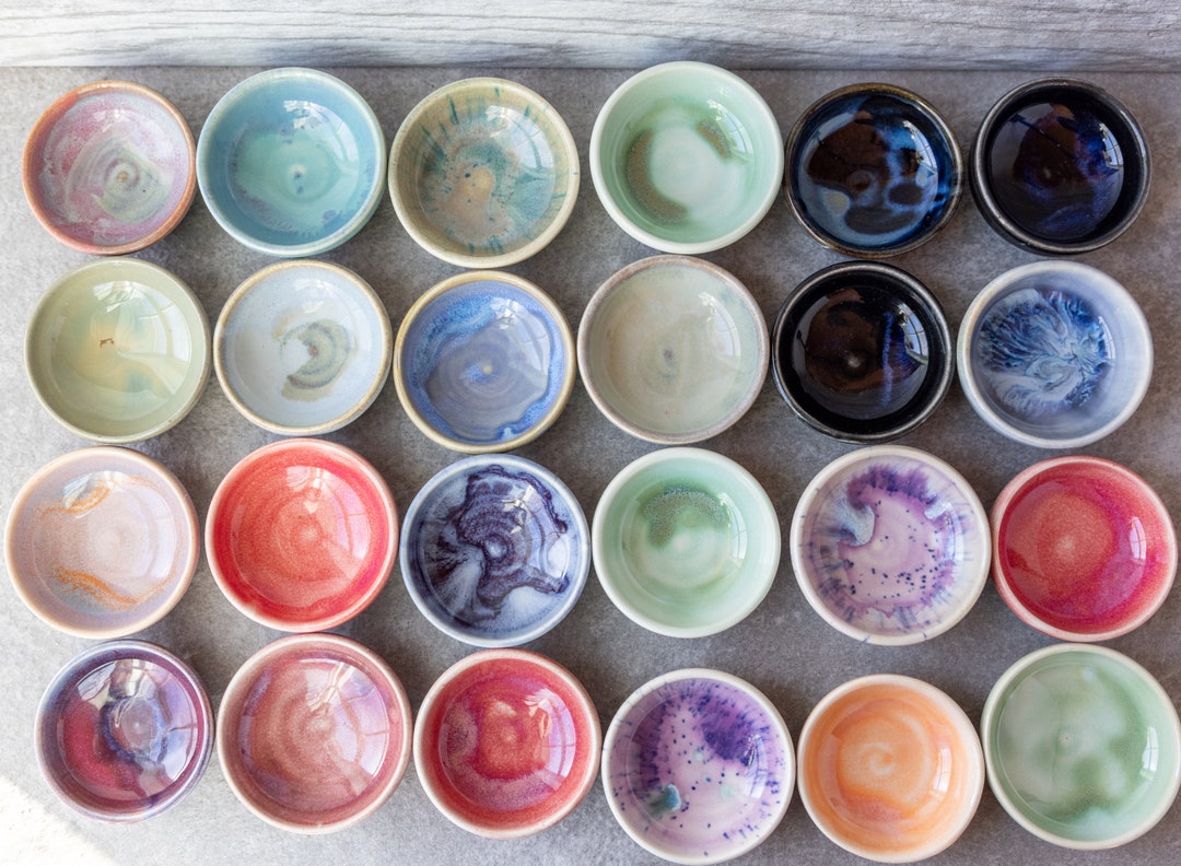 Ring Dish // Extra Small Condiment Bowls // Handmade Tiny Bowls - Etsy