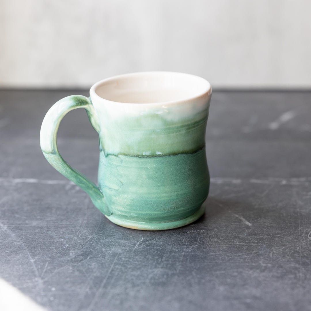 Small Pottery Mug // Handmade 8 Oz Cup With Handle - Etsy