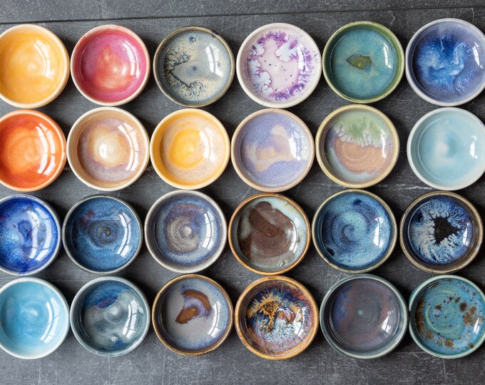 Ring Dish // Extra Small Condiment Bowls // Handmade Tiny Bowls - Etsy