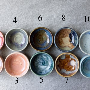 Ring Dish // Extra Small Condiment Bowls // Handmade Tiny - Etsy