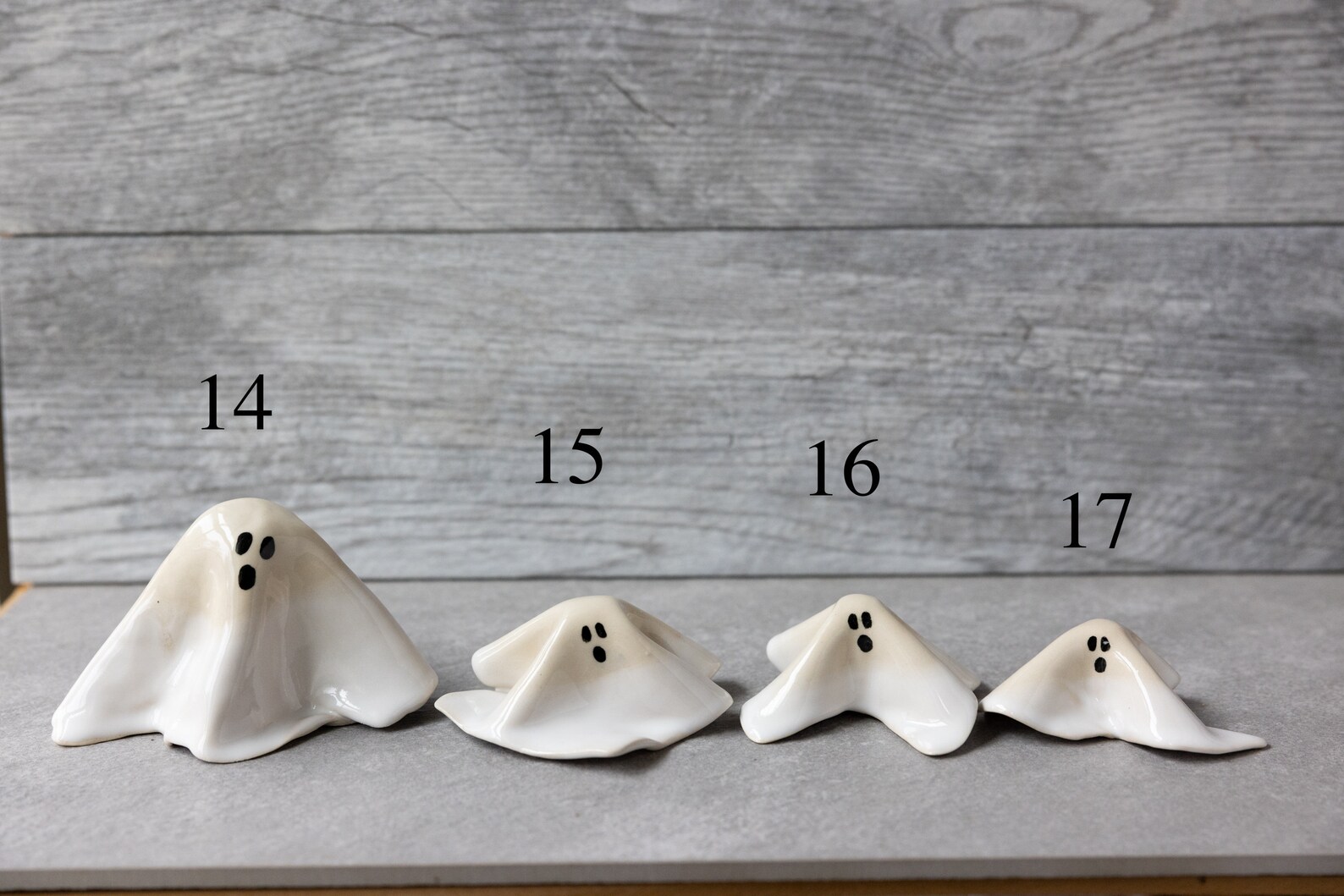 Ceramic Ghost // Unique Halloween Decor // Hand-sculpted - Etsy