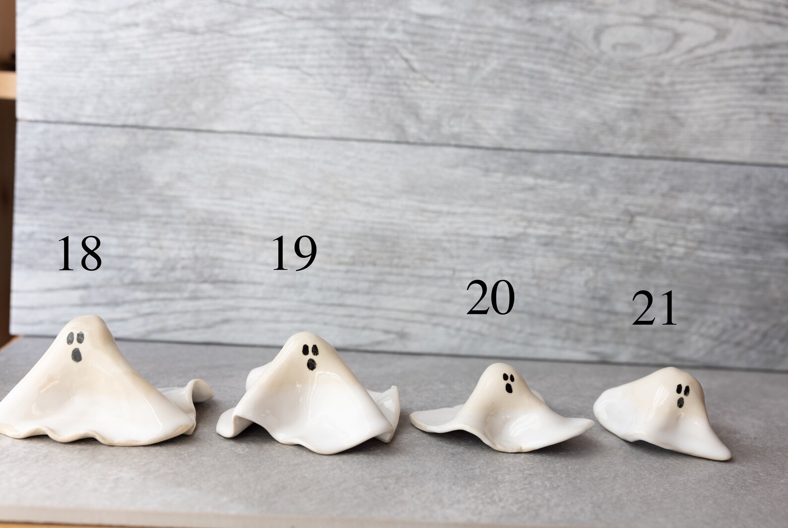 Ceramic Ghost // Unique Halloween Decor // Hand-sculpted - Etsy