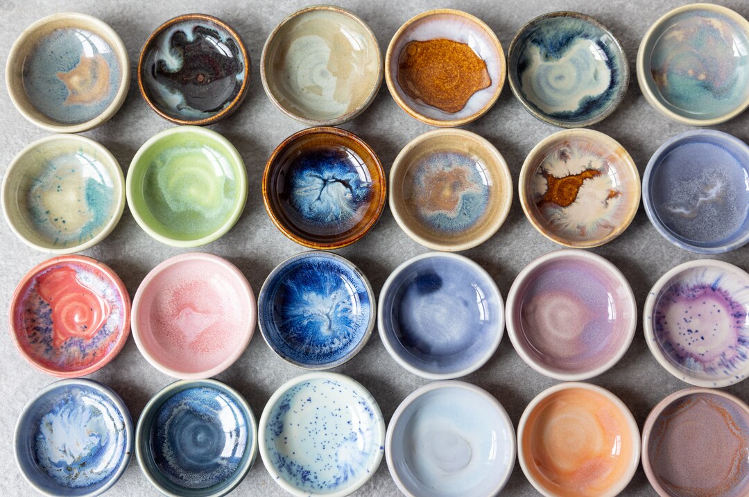 Ring Dish // Extra Small Condiment Bowls // Handmade Tiny Bowls - Etsy