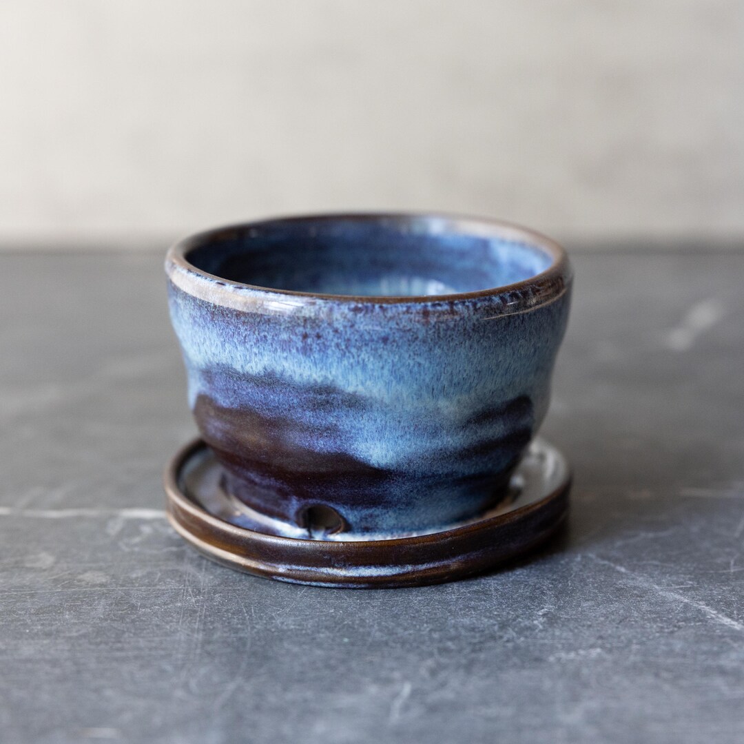 Pottery Plant Pot // Handmade Pottery Planter With Drainage Holes and ...