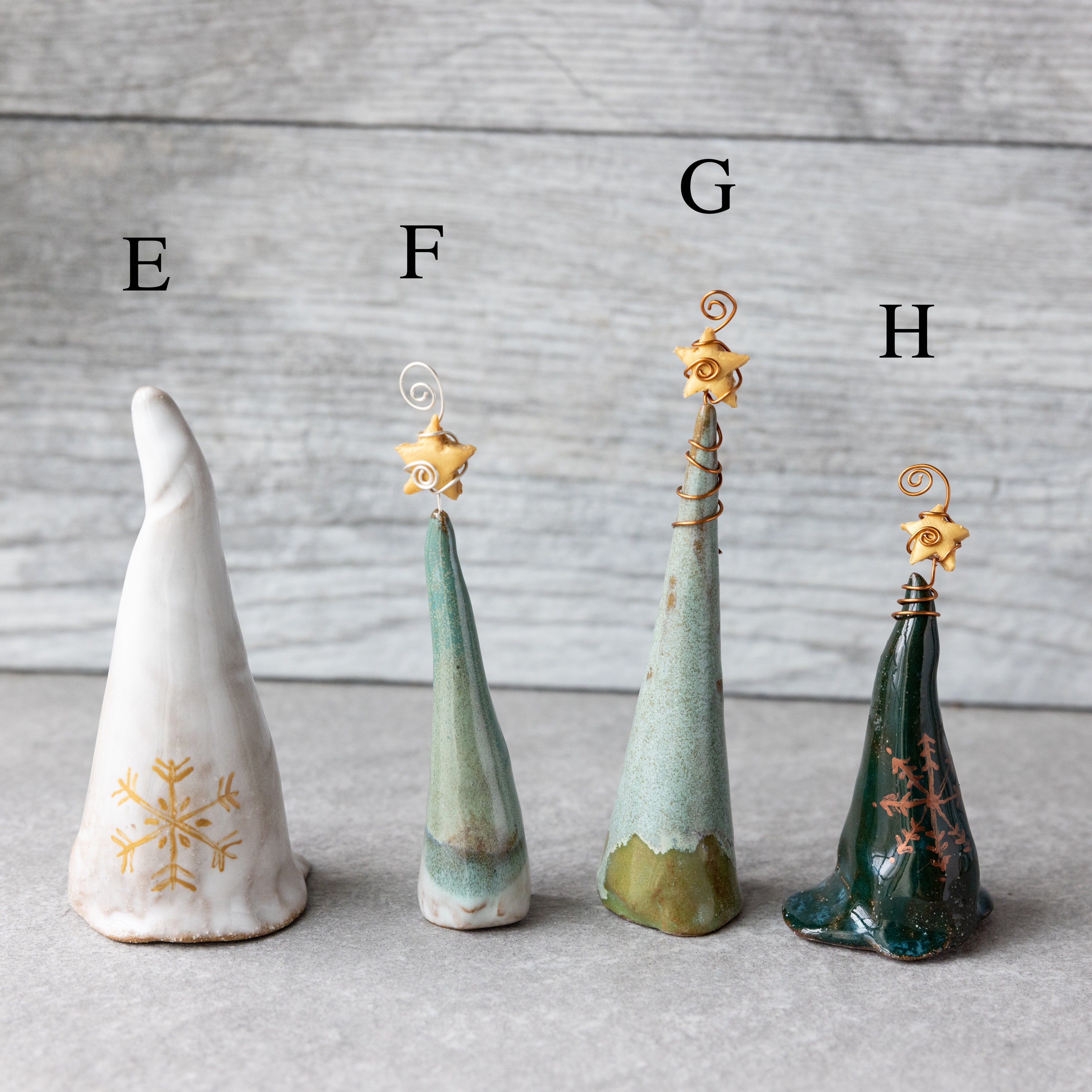 Pottery Christmas Trees // Handmade Rustic Ceramic Trees - Etsy