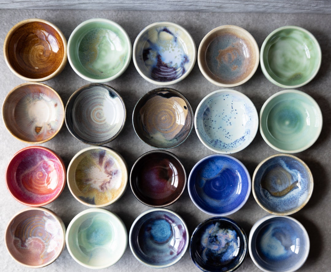 Ring Dish // Extra Small Condiment Bowls // Handmade Tiny - Etsy