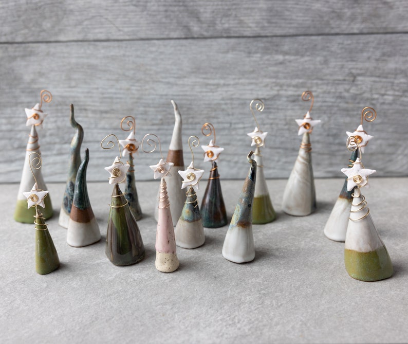 Pottery Christmas Trees // Handmade Rustic Ceramic Trees - Etsy