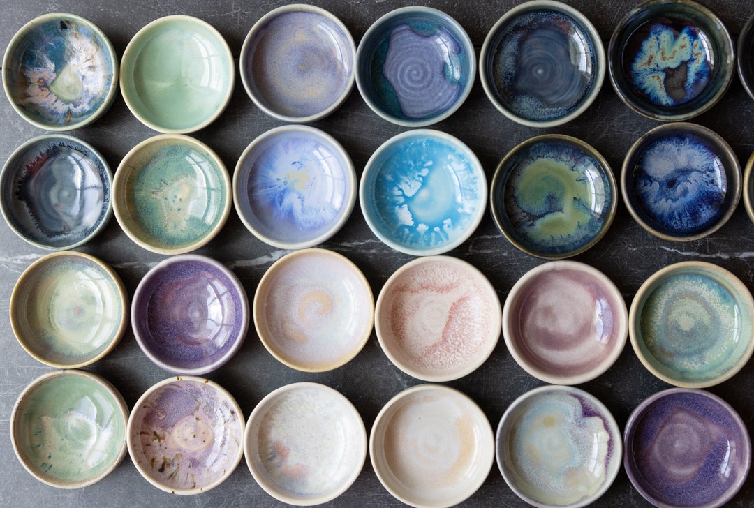 Ring Dish // Extra Small Condiment Bowls // Handmade Tiny Bowls - Etsy