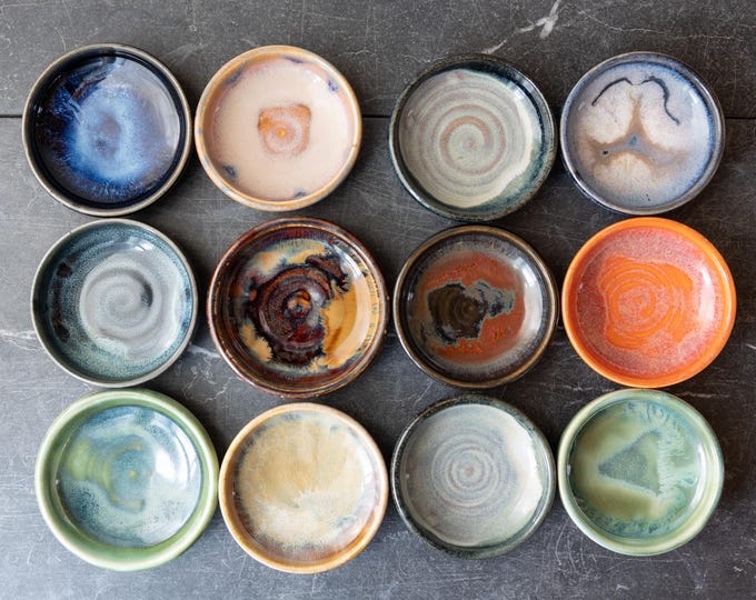 Small Soy Sauce Bowls // Spice Dish // Jewelry Dish - Etsy
