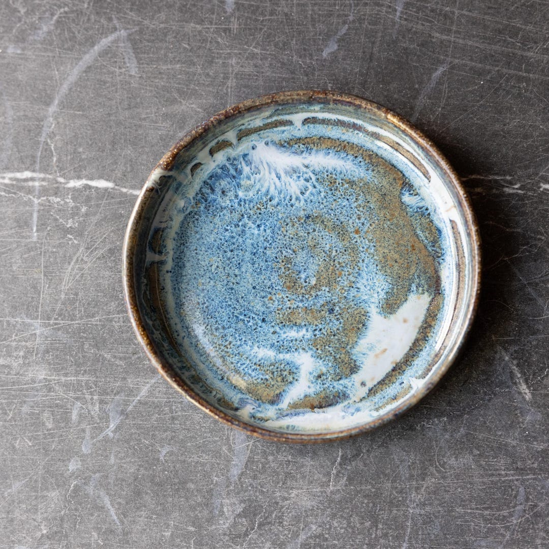 Small Pottery Dish // Rustic Side Plate // Spice Dish // Cat Dish - Etsy