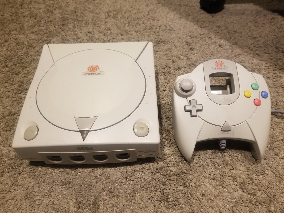 Sega Dreamcast Game Console System and Controller Bundle White - Etsy