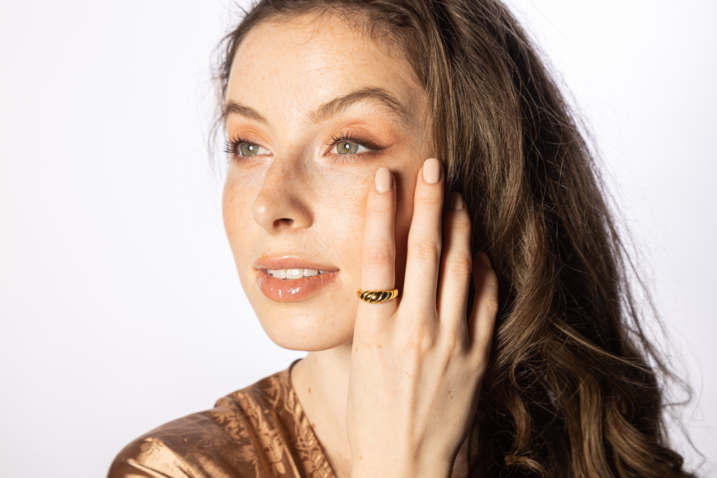 Small Gold Croissant Ring-gold Ring-gold Stacking - Etsy