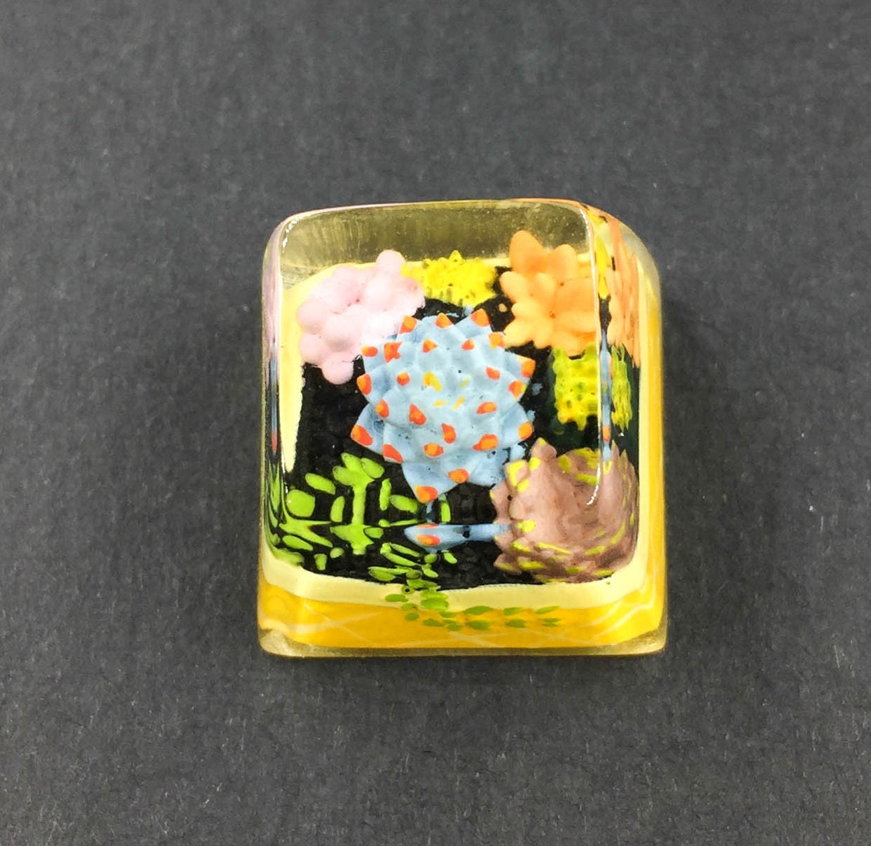 Handmade Succulents Keycap Cactus Resin Artisan Keycap Resin | Etsy