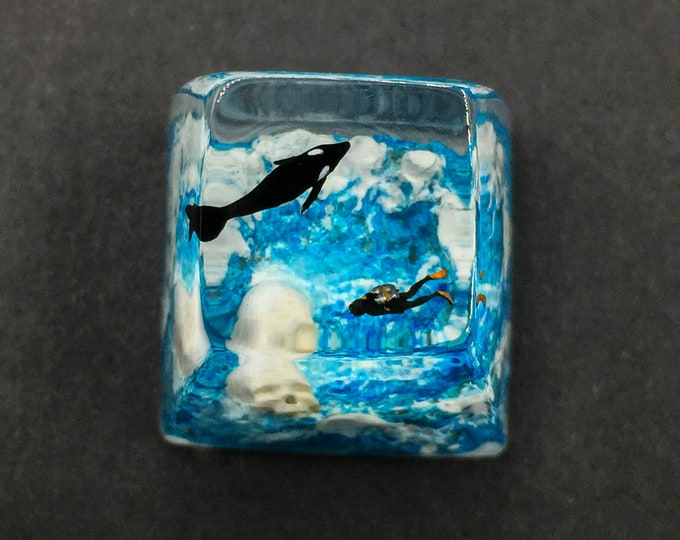 Custom Whale Keycap, Cherry MX Keycap Mechanical Keyboard, Resin ...