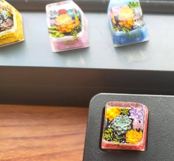 Handmade Succulents Keycap Cactus Resin Artisan Keycap Resin - Etsy UK