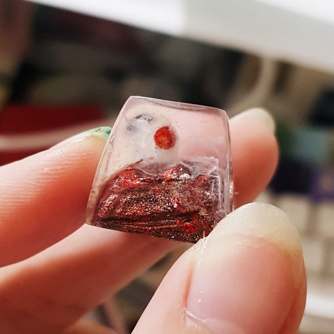 Mars Keycap, Handmade Planet Keycap, Galaxy Resin Keycap, Universe ...