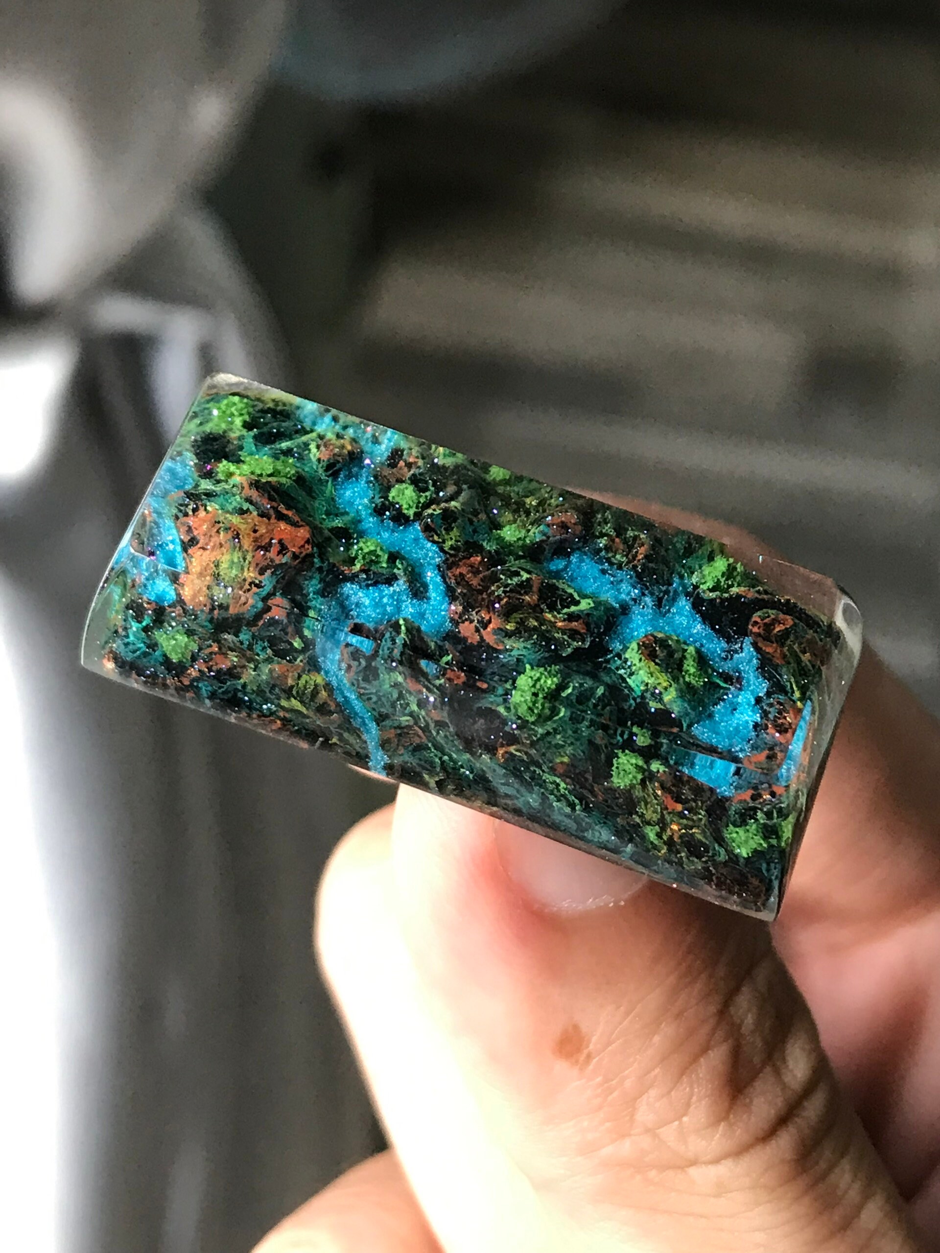 Hill Keycap, Landscape Waterfall Keycap, Retro Mountains Flowing Water ...