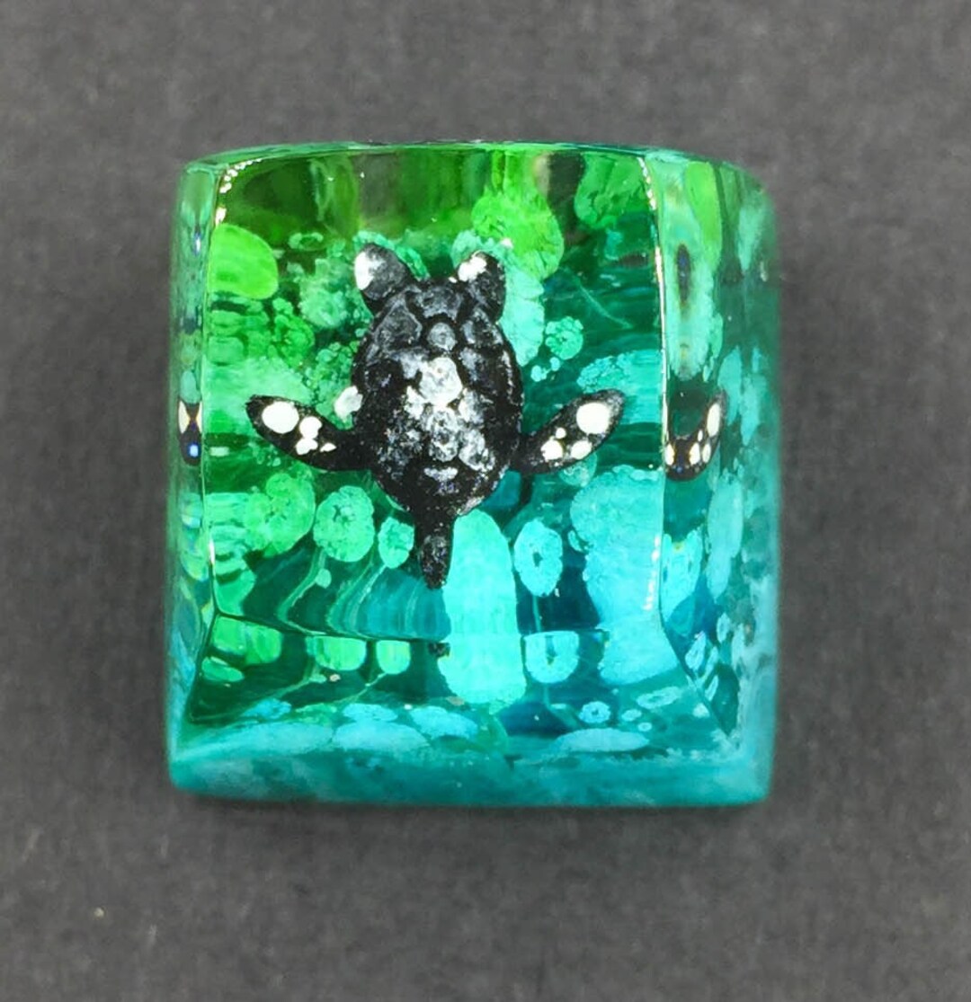 Sea Turtle Artisan Keycap, Underwater Keyboard, Gamer Gift - Etsy