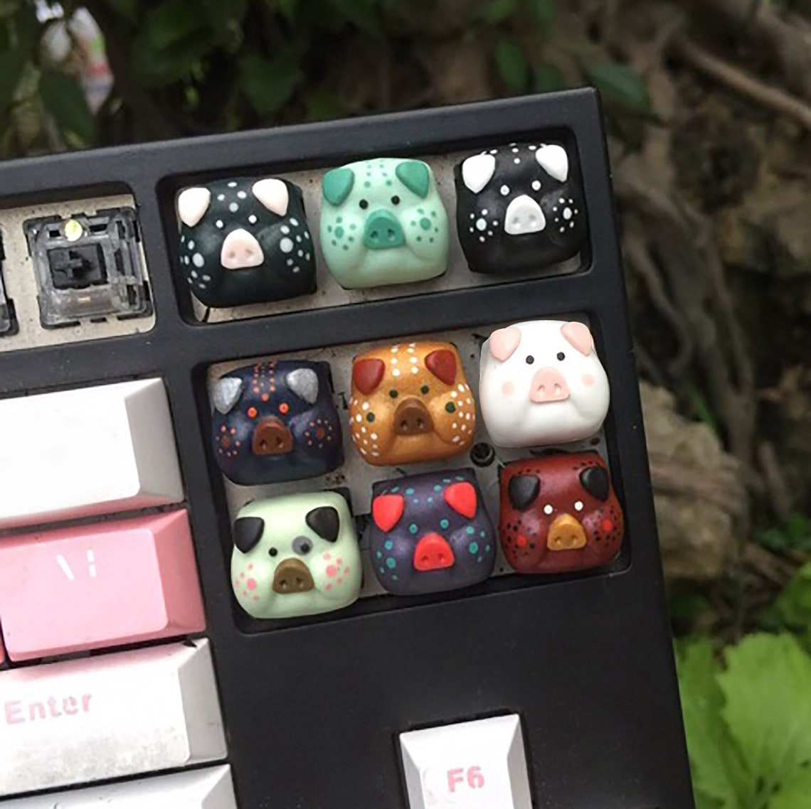 Pig Keycaps Piggy Keycaps Farmer Keyboard Collectible | Etsy