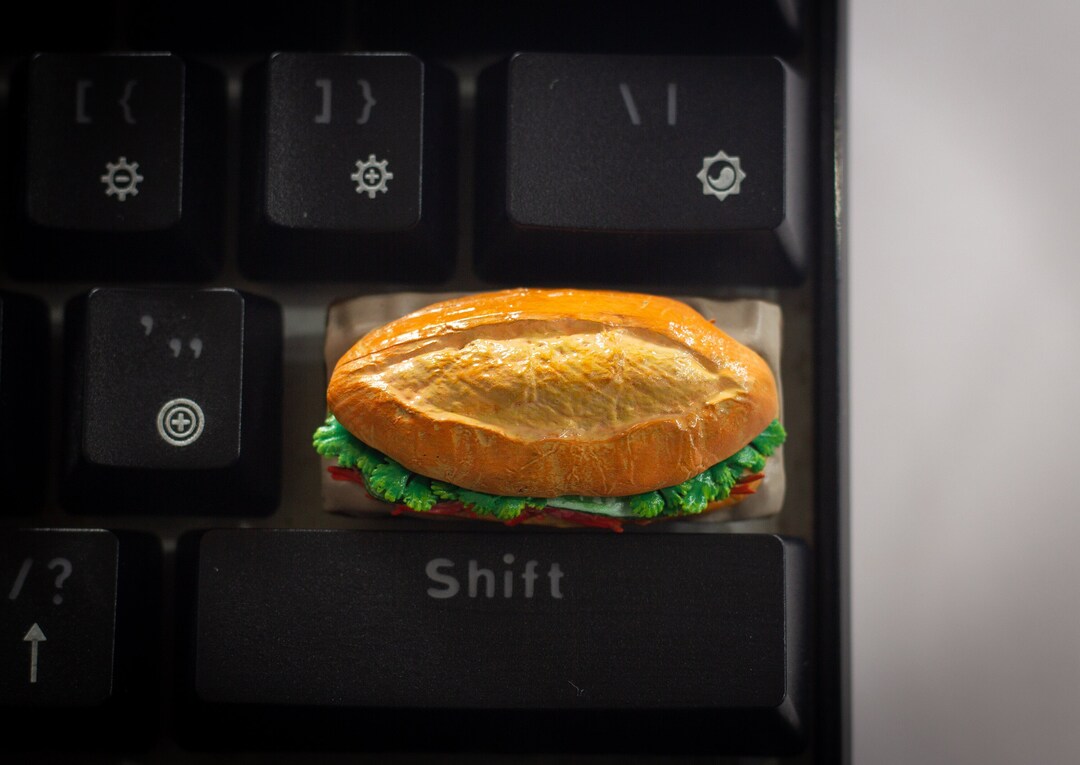 Banh Mi Keycap, Vietnam Baguette Keycap, Fast Food Keycap, Bread Lover ...
