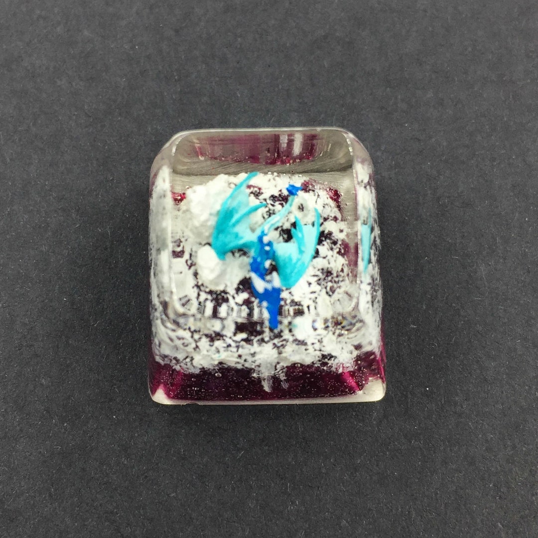 Blue Dragon Keycap, Handmade Artisan Keycap, Personalized Gift for ...