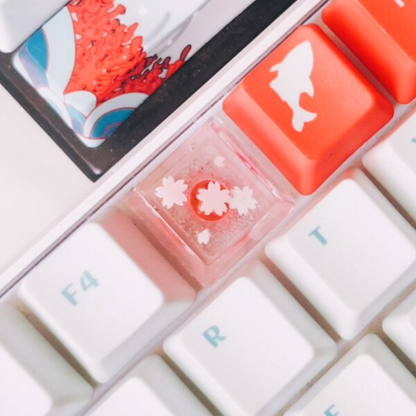 Cherry Blossom Keycap - Etsy