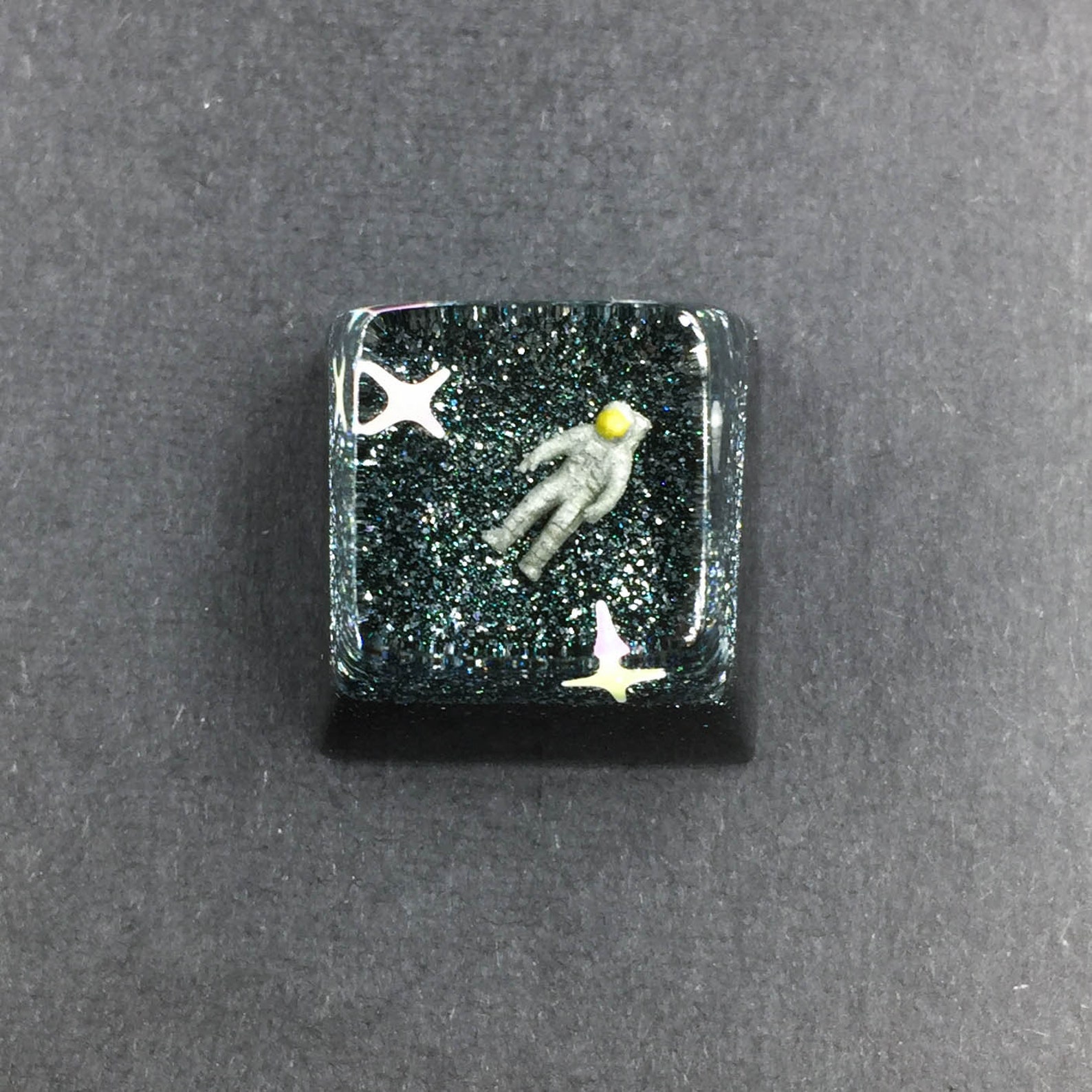 Astronaut Keycap Outer Space Resin Keycap Galaxy Handmade - Etsy