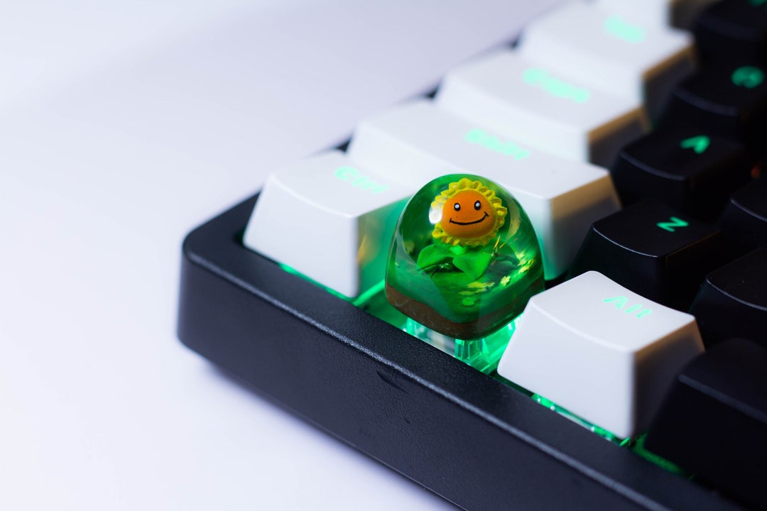 Sunflower Keycap, Autumn Keycap, Flower Keycap, Artisan Resin Keycap ...
