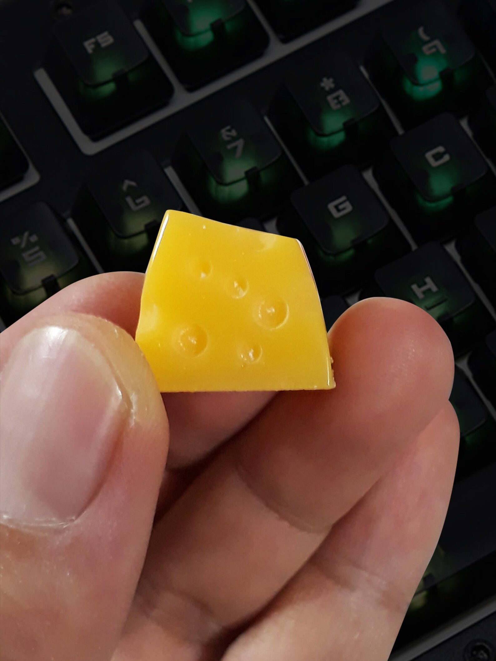 Cheese keycap Artisan keycap Mechanical Gaming keyboard | Etsy