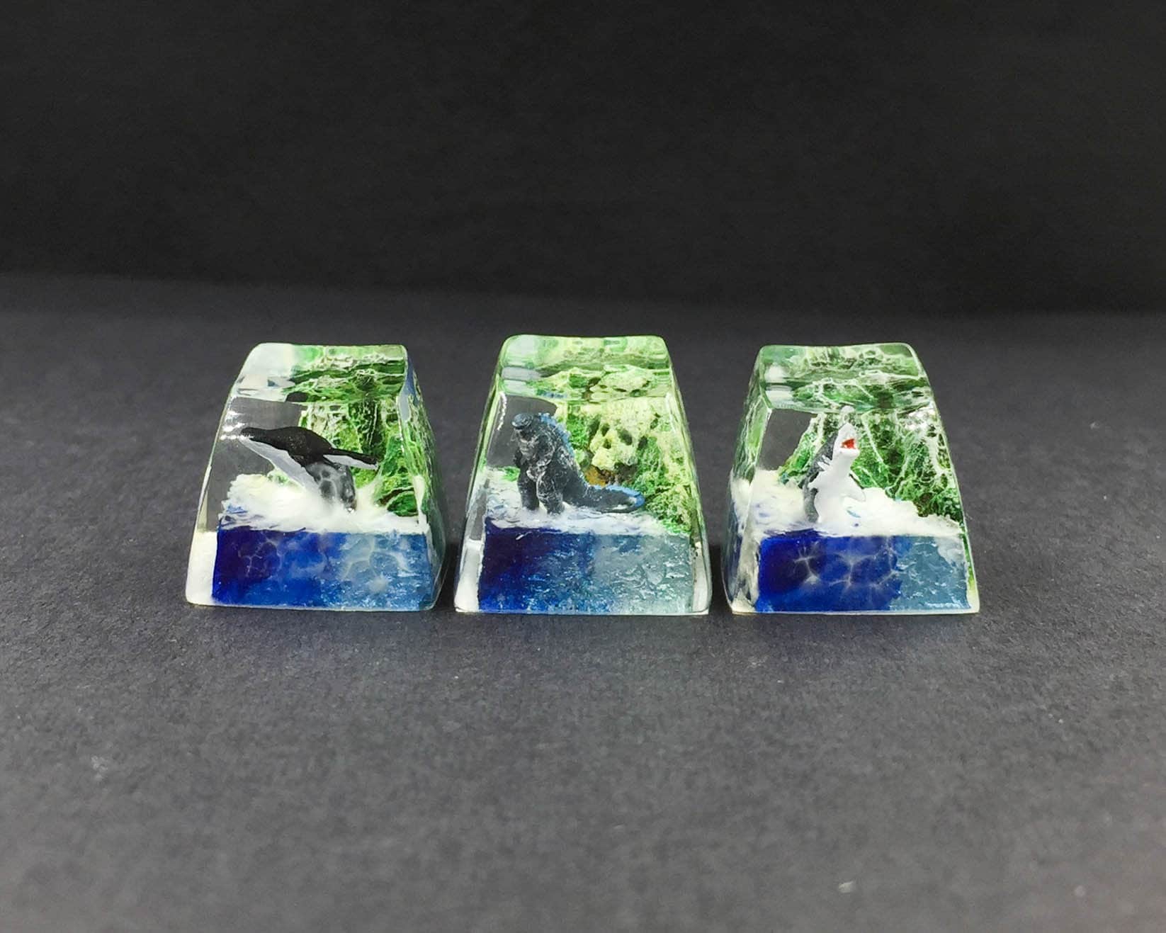 Shark Keycap Sea Monster Keycap Handmade Resin Keycap Ocean - Etsy