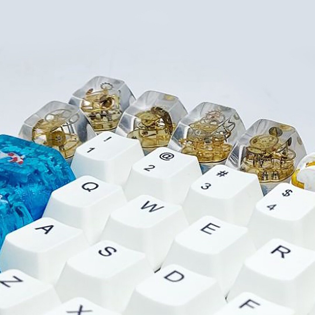 Gold Gear Keycap, Handmade Gold Machine Keycap, Gear Wheel Machinery ...
