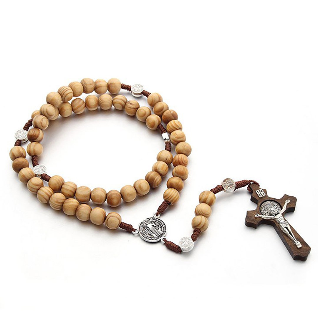 Handmade Traditional Catholic Rosary, Wooden Catholic Rosary Prayer ...