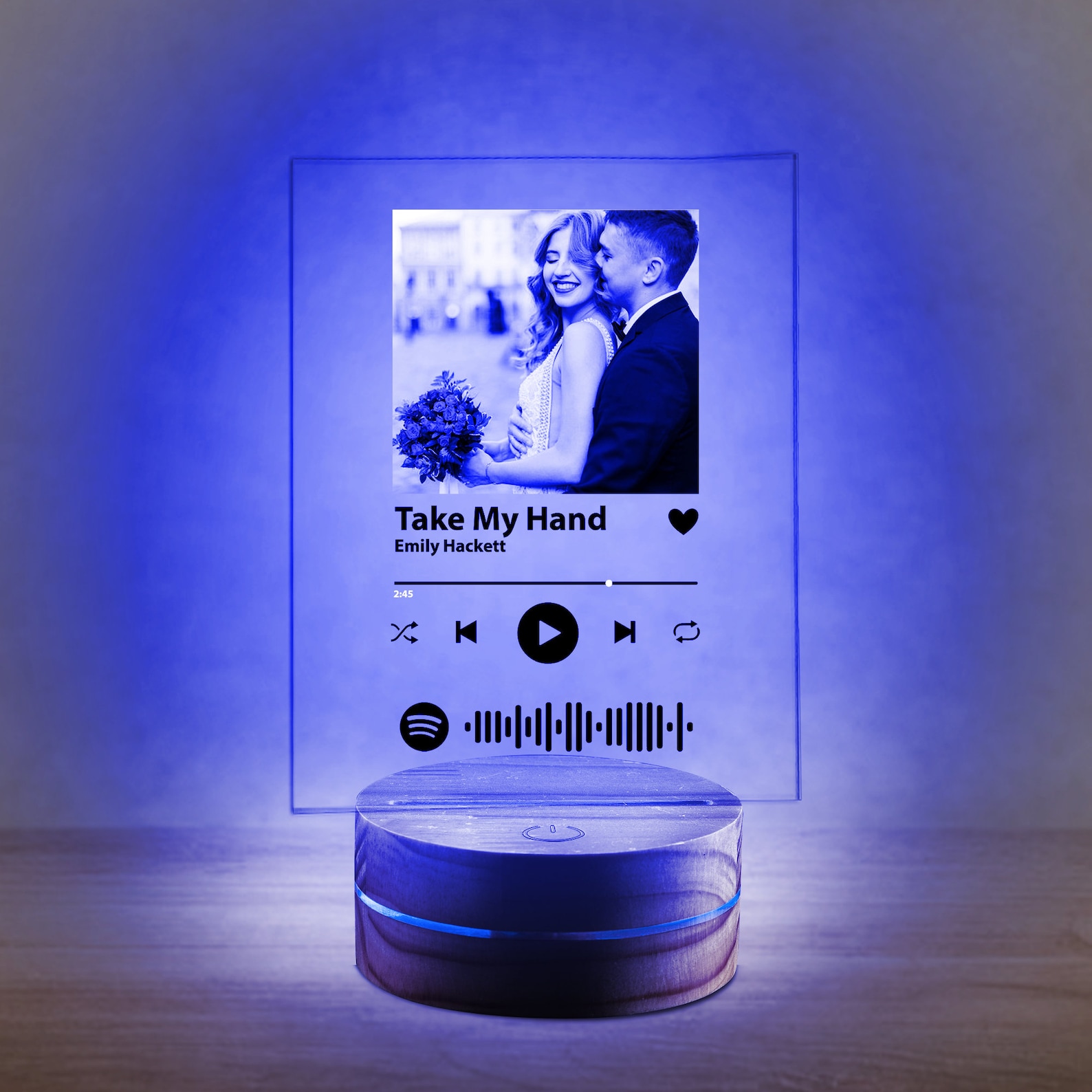 Lampe lumineuse LED personnalisée plaque acrylique de couple | Etsy