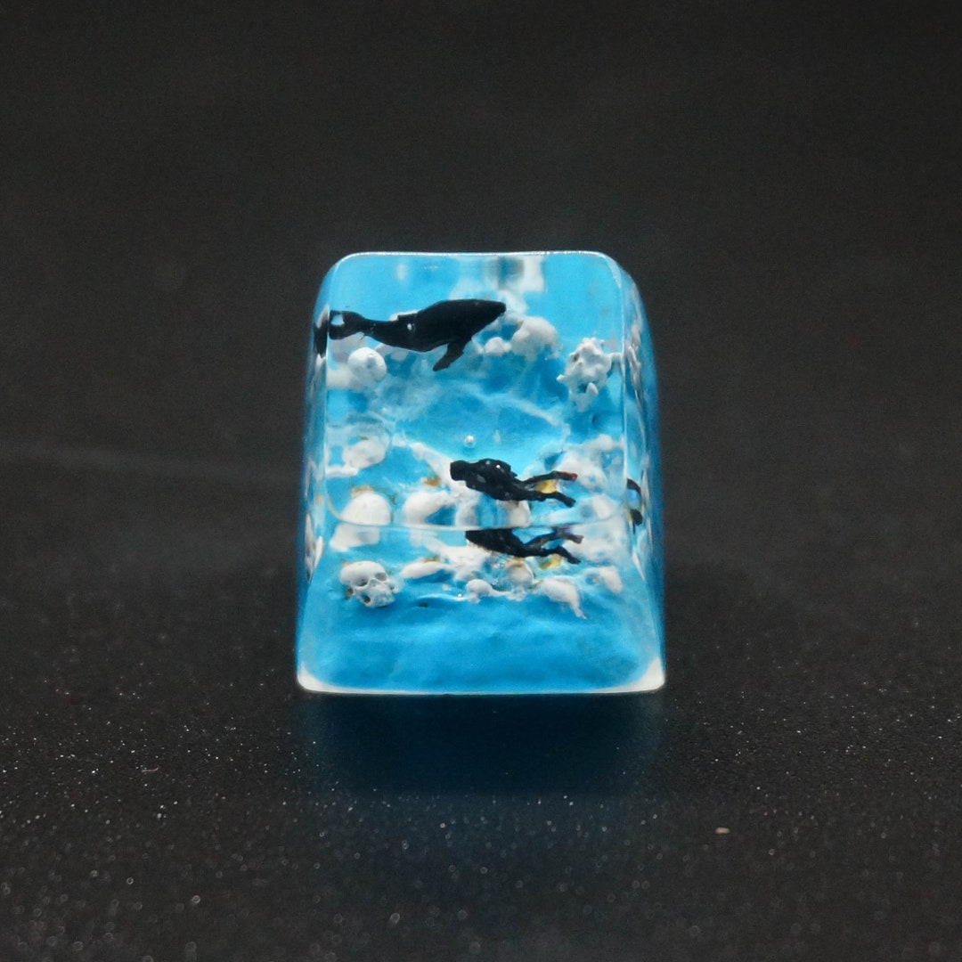 Scuba Diver Keycap, Whale Keycap, Underwater Keycap, Gift for Sea Lover ...